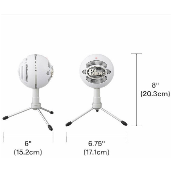 Microfono Profesional Blue Snowball Ice Blanco Logitech Flex